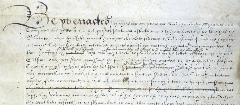 ‘Unlawful Love’ and the 1604 Witchcraft Act – Legal History Miscellany